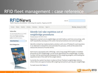 Identify RFID Logistics | PDF