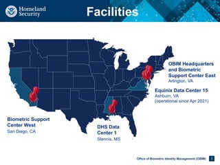 Overview DHS use of biometrics across the department | PPTX