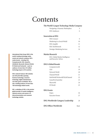 IDG Worldwide Overview | PDF