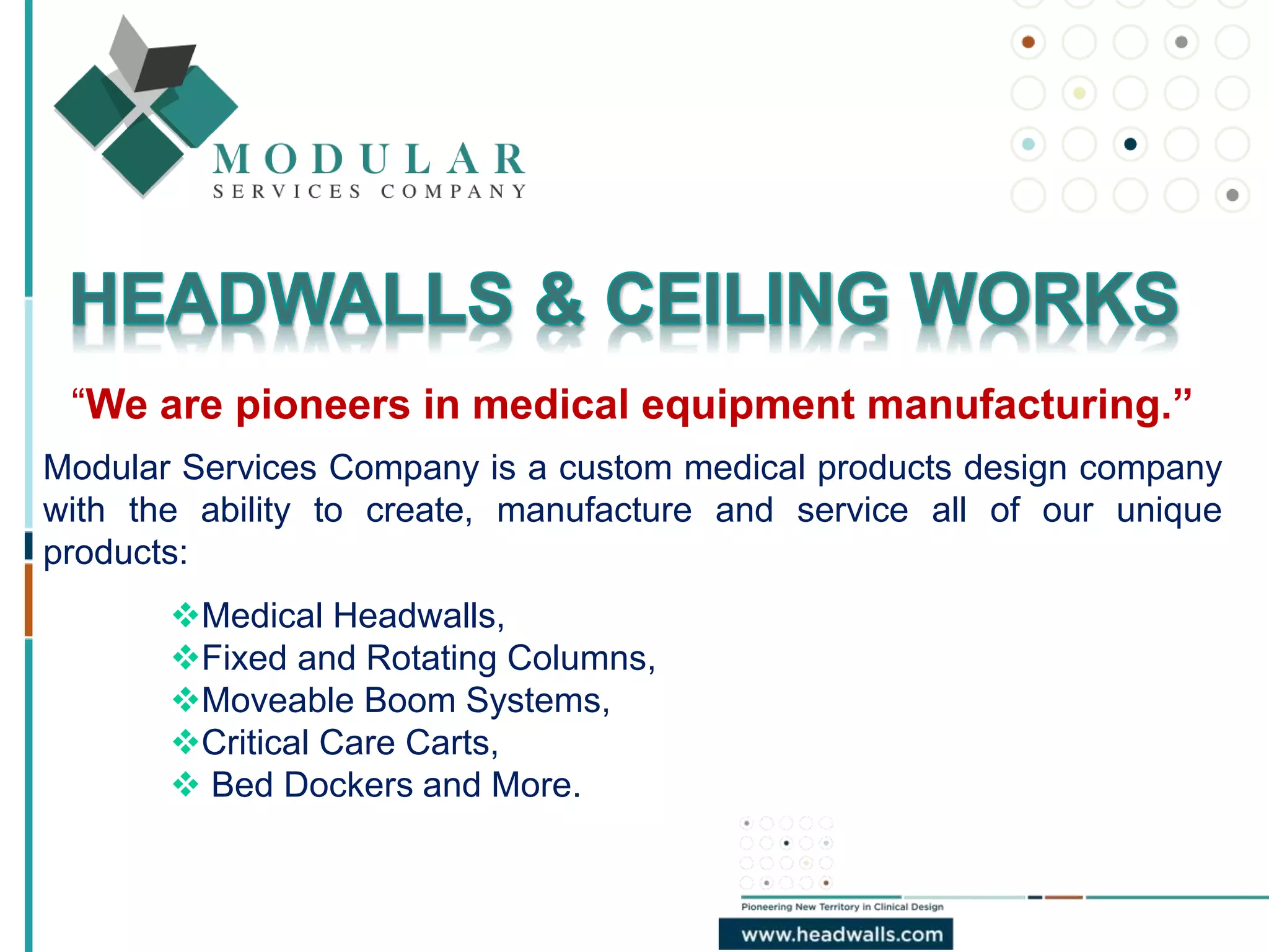 IDH - Infectious Diaease Hospital project, KUWAIT - Proposed Headwalls ...