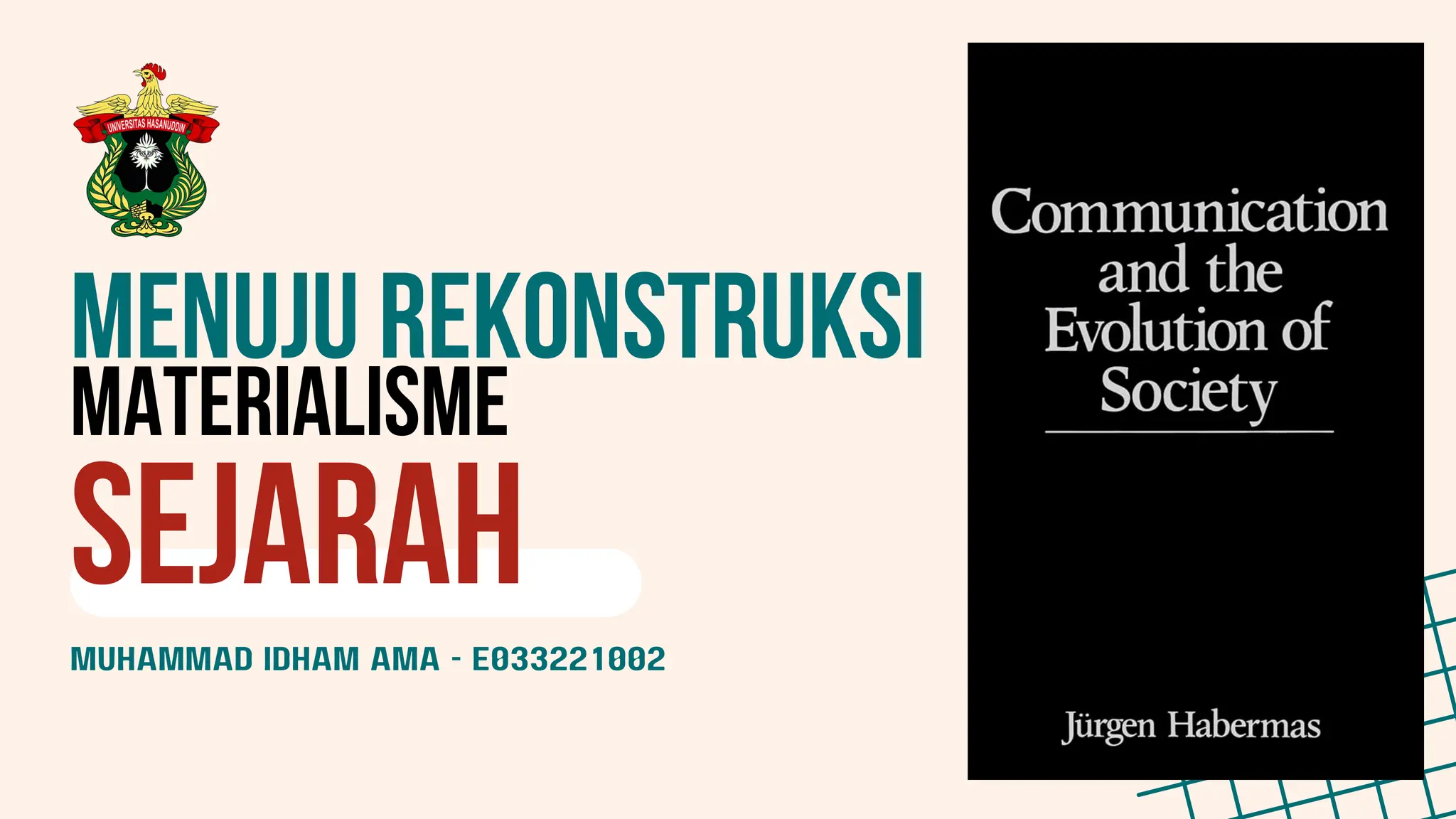 MENUJU REKONSTRUKSI MATERIALISME SEJARAH | PPT