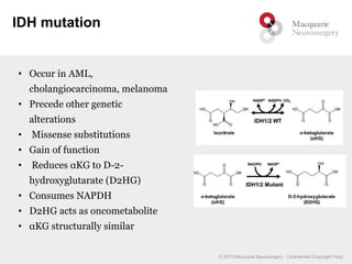 IDH mutations in glioma | PPTX