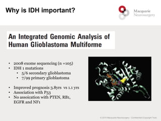 IDH mutations in glioma | PPTX