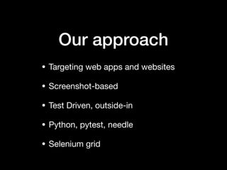 Enabling continuous deployment of pixel-perfect user interfaces | PPT