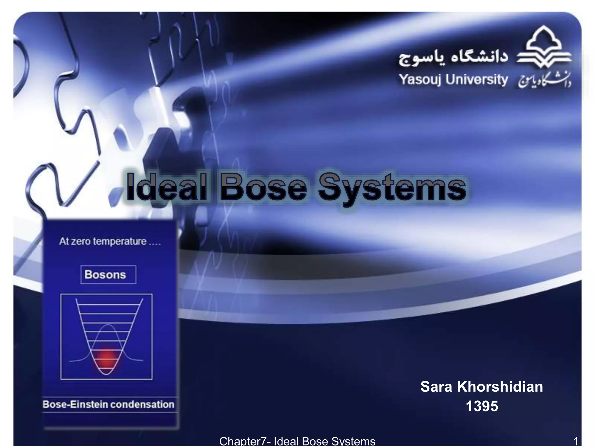 Ideal Bose Systems | PPT