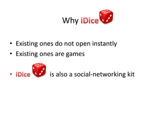 I dice | PPTX | Technology & Computing