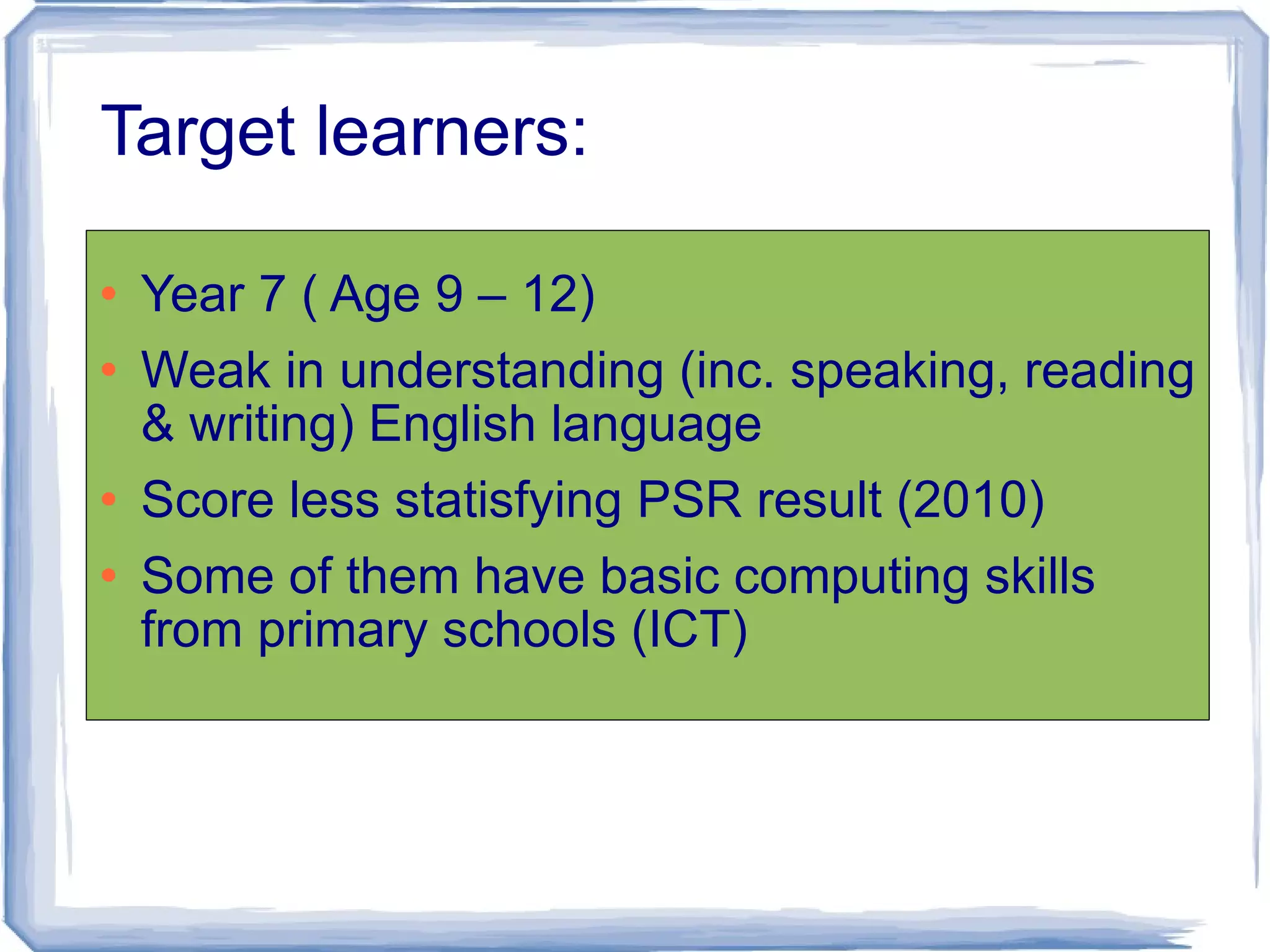 ET 5307 Id identify problems | PPT | Technology & Computing
