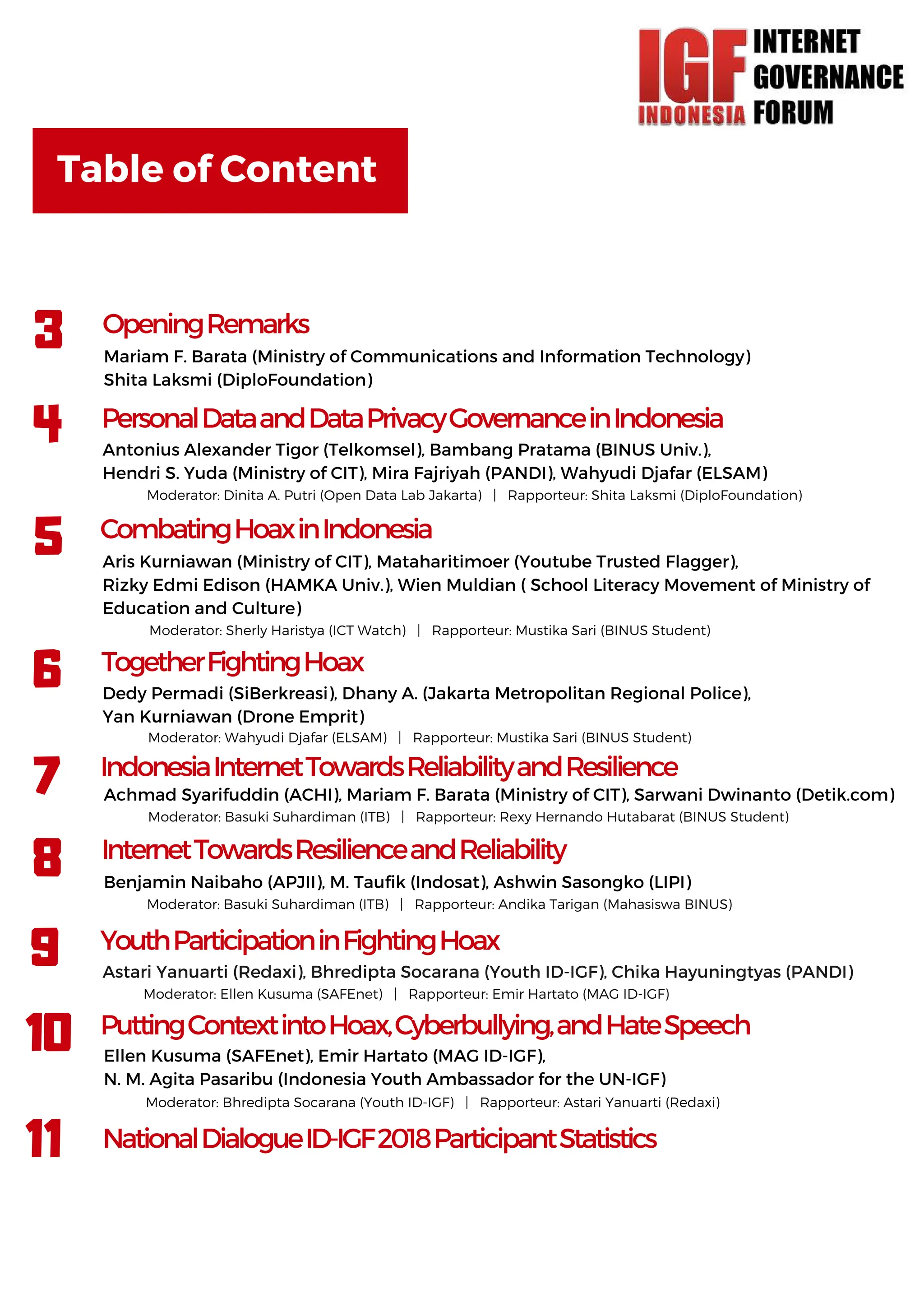 Summary ID-IGF 2018 National Dialogue - English (tata kelola internet / internet governance) | PDF