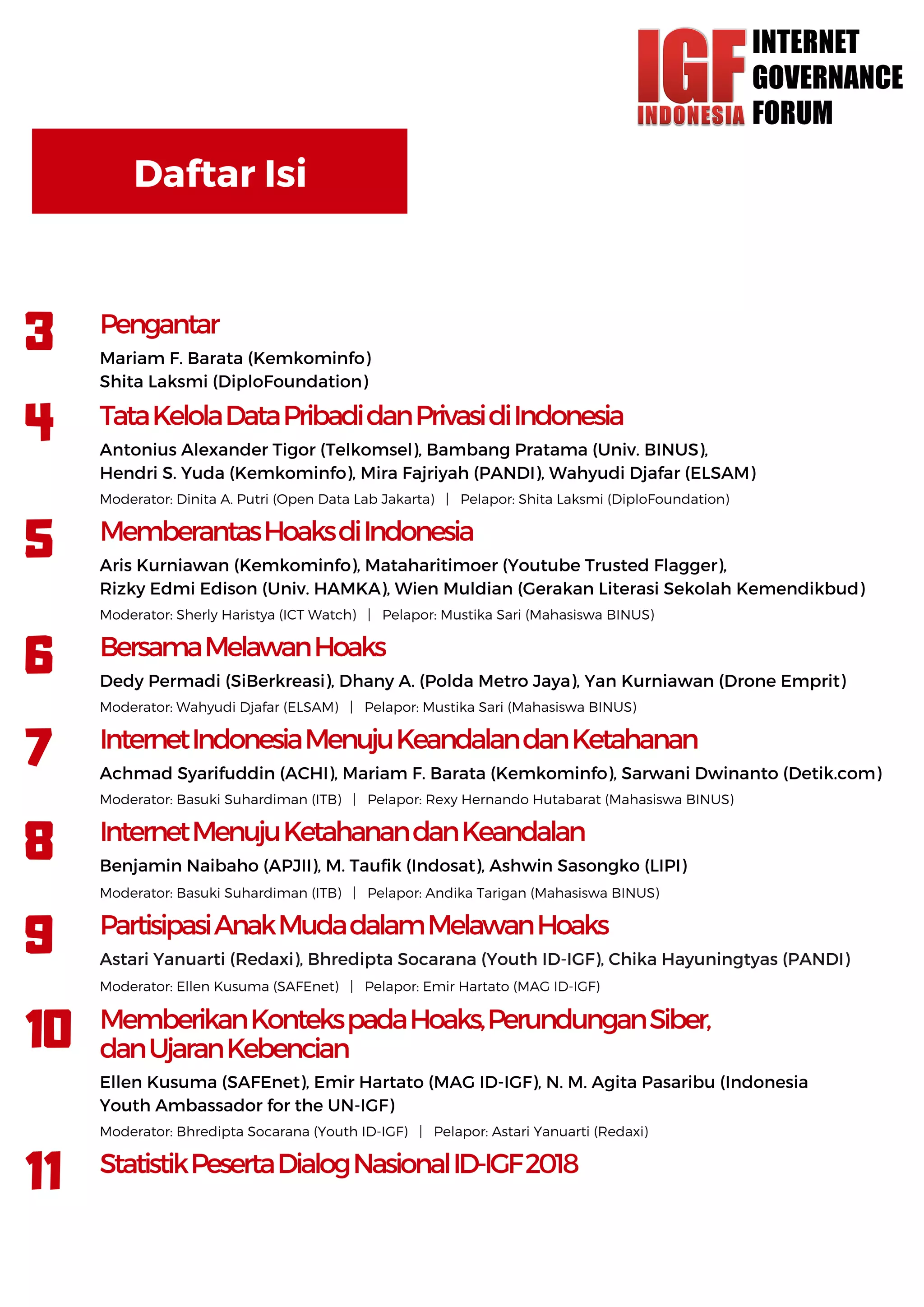 ID-IGF 2018 Dialog Nasional Ringkasan dan Laporan | PDF