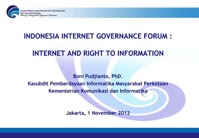 idigf - sosbud - kominfo - boni pudjianto | PPT