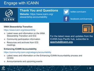ID IGF 2016 - Opening - IANA Stewardship Transition | PDF
