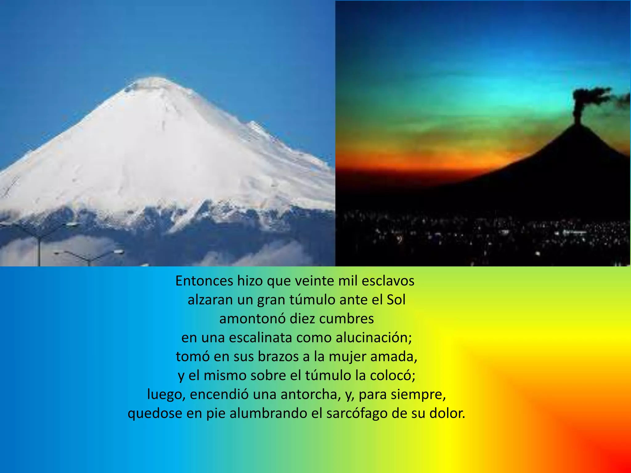 Idilio de los volcanes | PPT