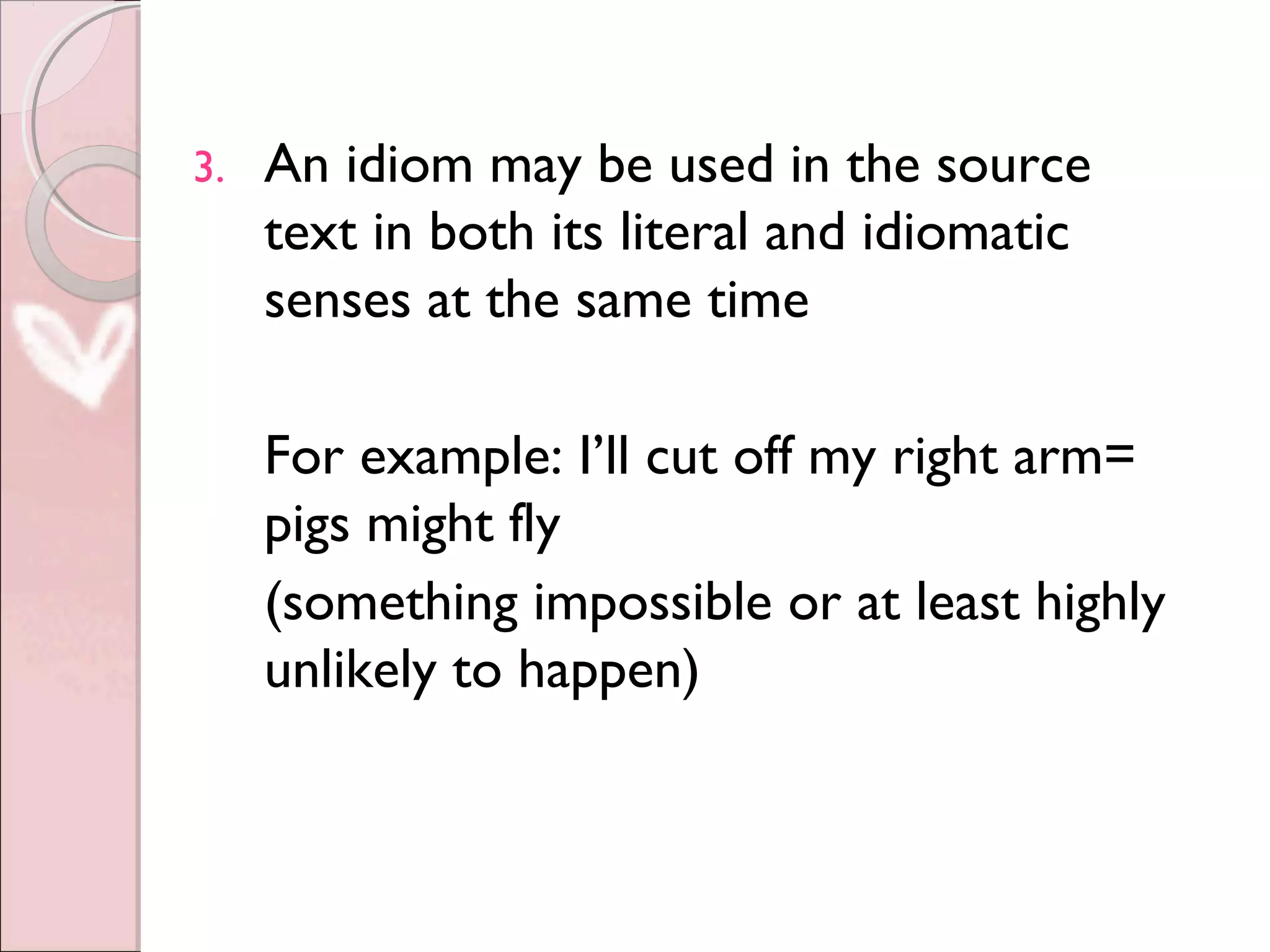 Idiom and fixed expression | PPT