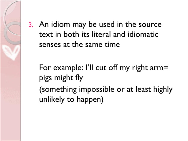Idiom and fixed expression | PPT