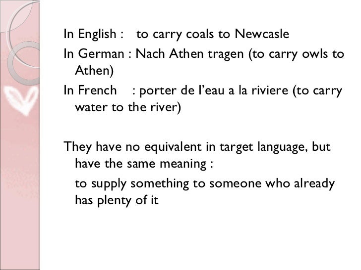 Idiom and fixed expression