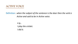 Idiomatic expression abd voice | PPTX