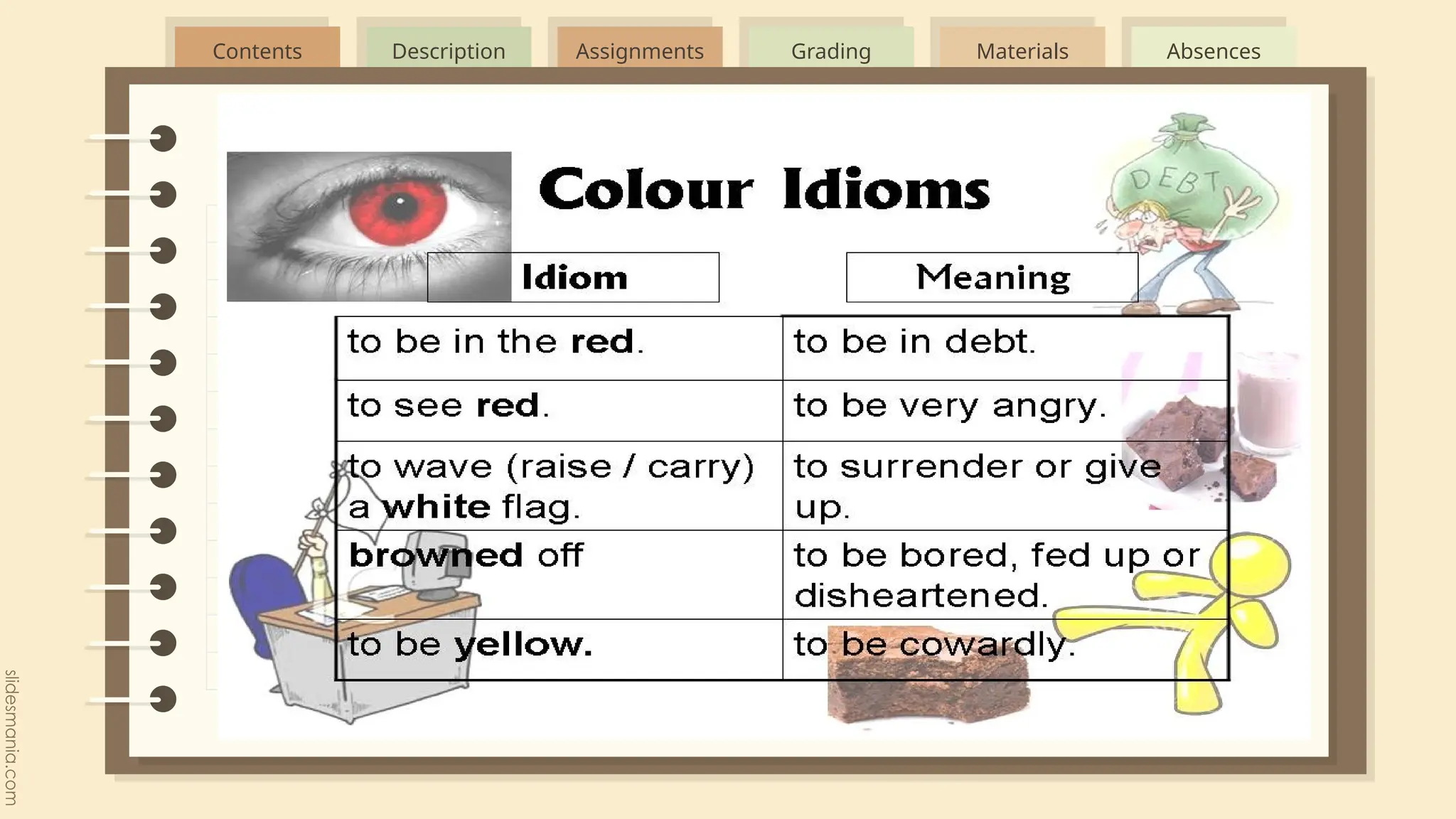 idiomatic expressions G9.pptx with examples and activities | PPTX