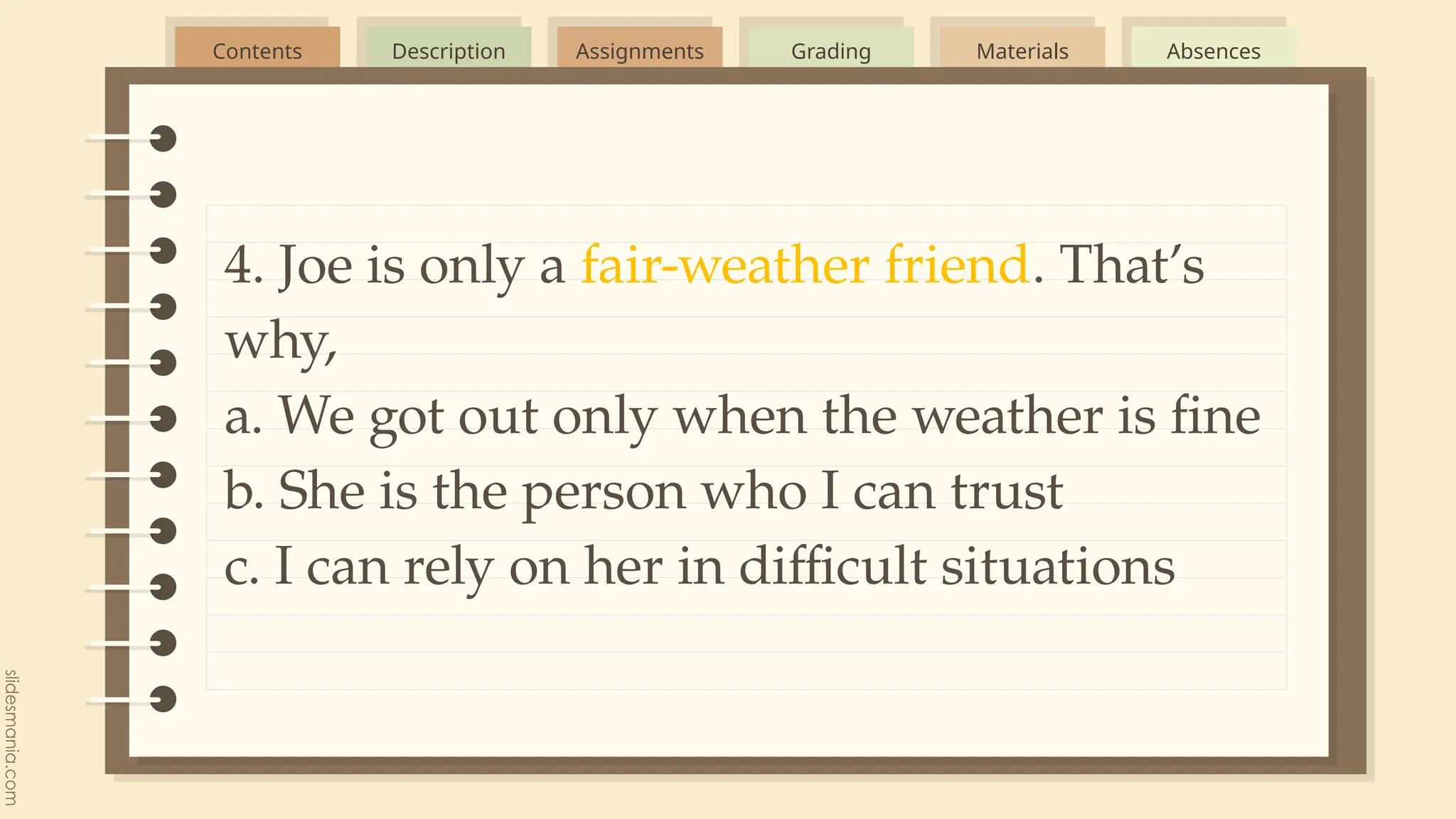 lessons and activity about idiomatic expressions | PPT