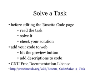 Idiomatic R for Rosetta Code (2013) | PPT