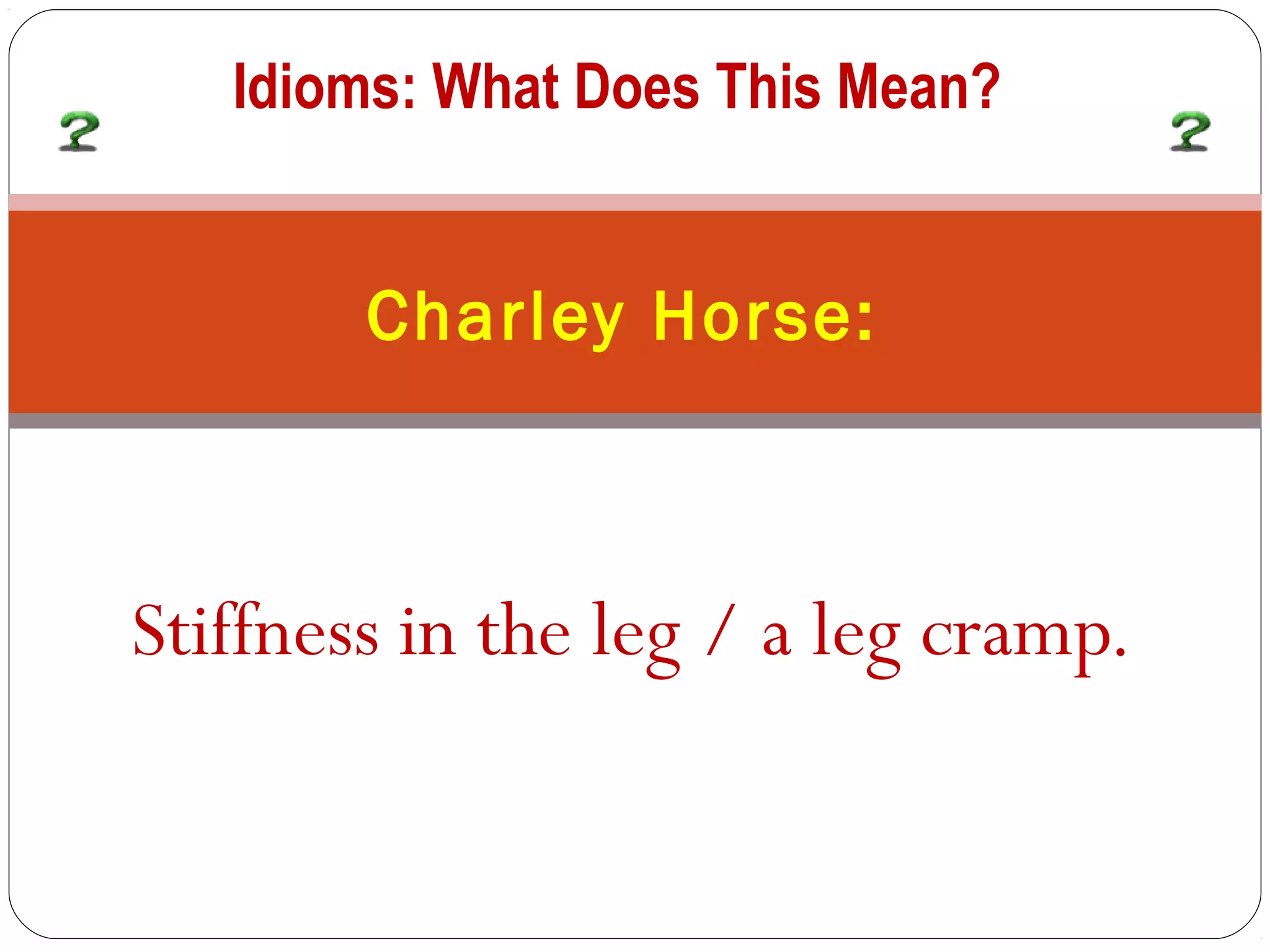 Idiom class set5 | PPT