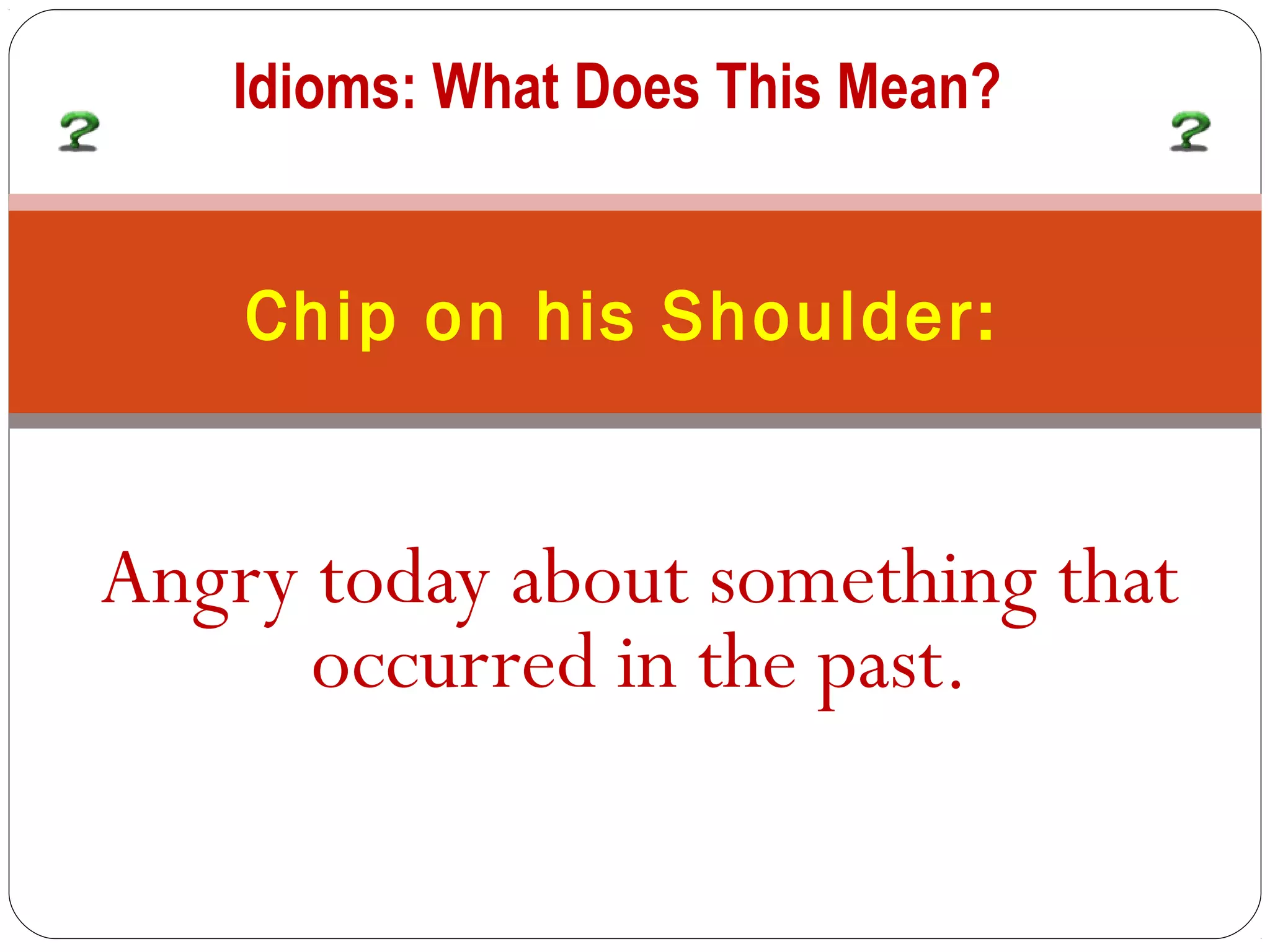 Idiom class set5 | PPT