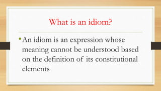 Idiom dictionary | PPSX