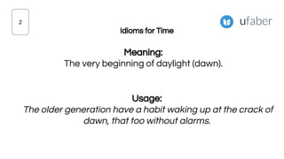 Idiom flashcard (7)time | PDF