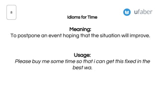 Idiom flashcard (7)time | PDF