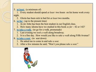 DEFINITON OF IDIOM = ORAL EXERCISE | PPT