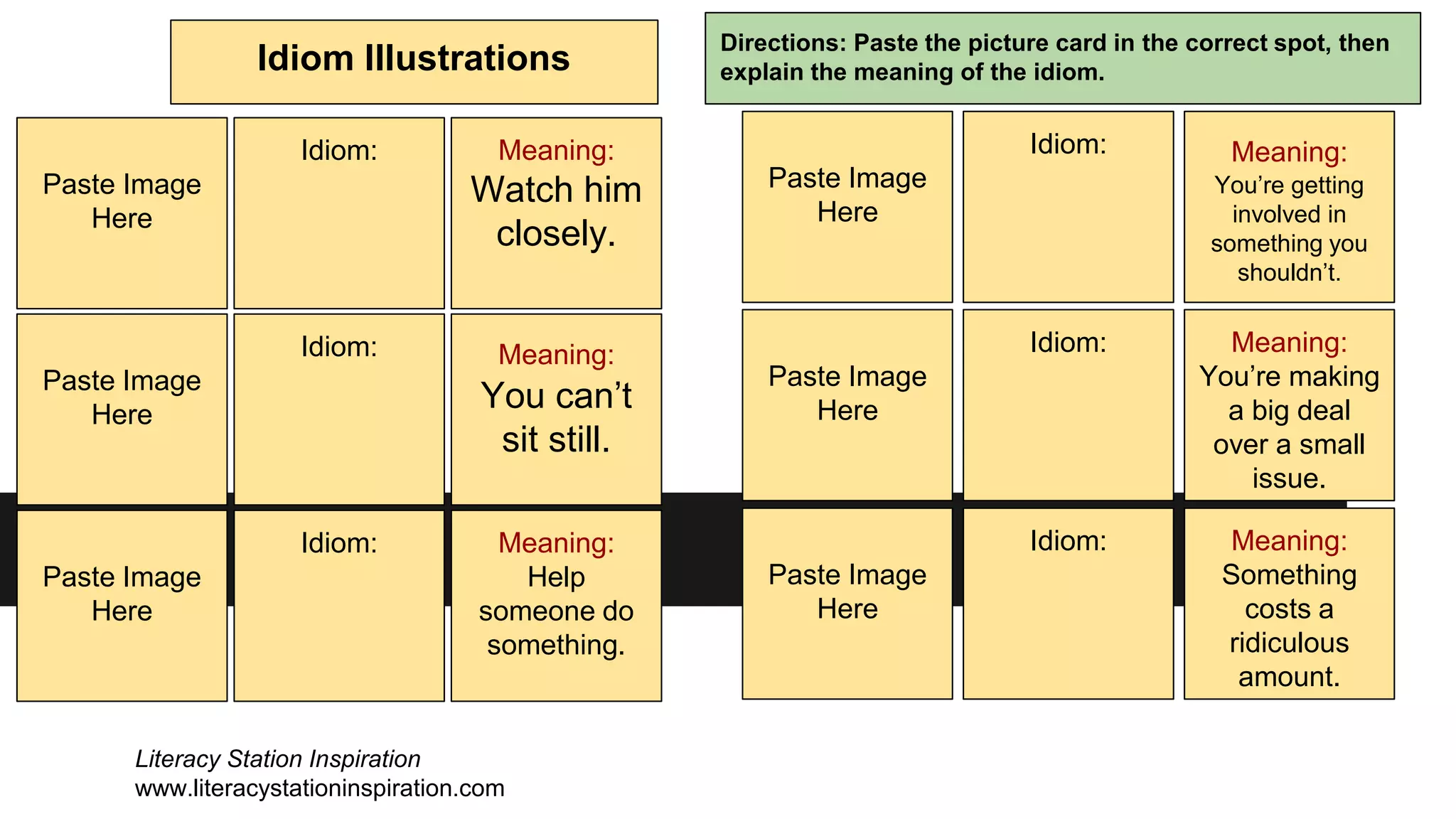 Idiom Illustration | PPTX