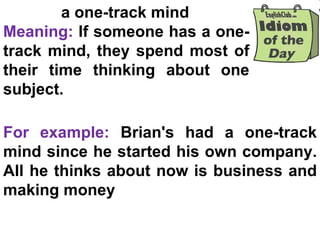 Idiom of the day | PPT | Retirement Planning | Personal Finance