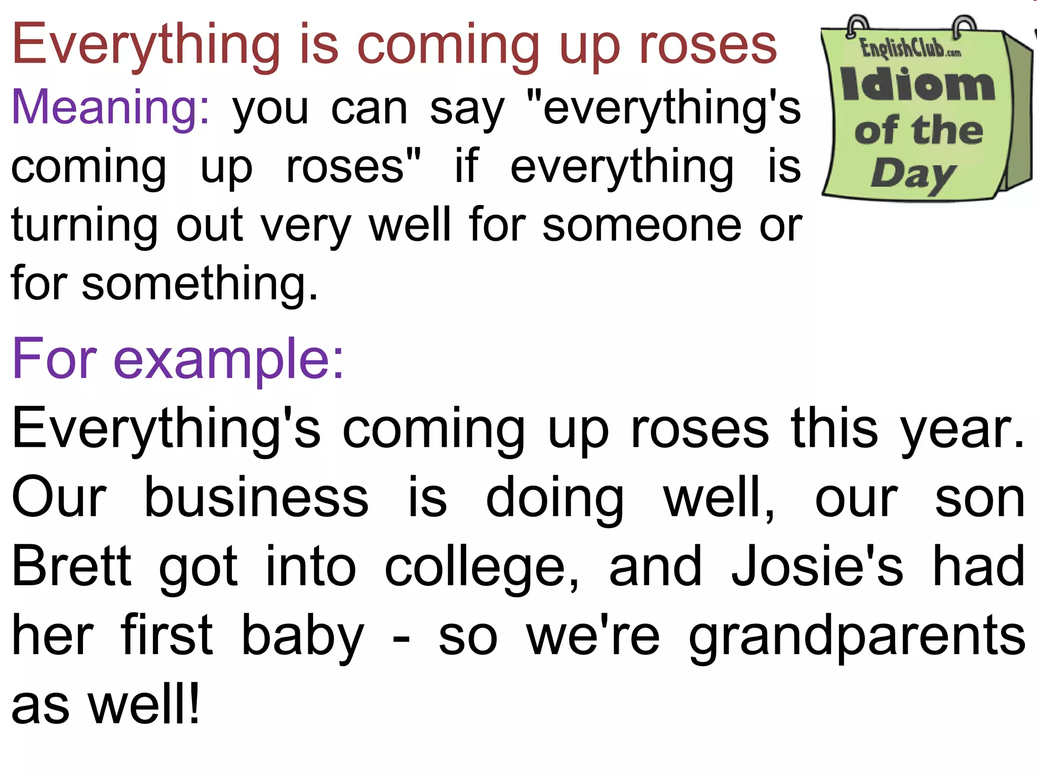 Idiom of the day | PPT