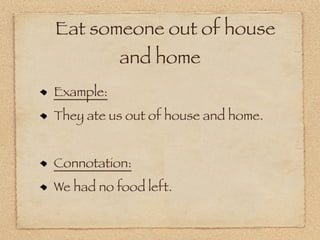 Home and House idioms | KEY