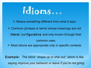Idioms | PPT
