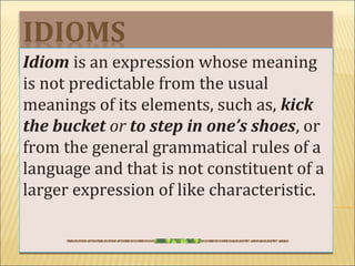 Idioms | PPT