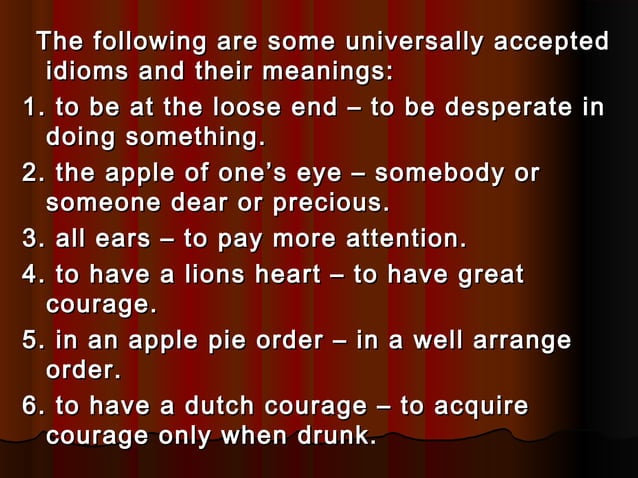 Idioms | PPT