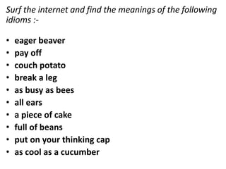 Idioms | PPT