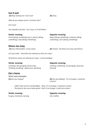 Idioms doc with examples | DOCX