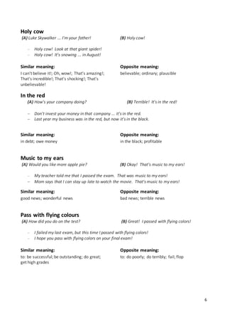 Idioms doc with examples | DOCX
