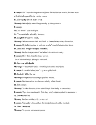 idioms.docx spoken english chunks / pre. | DOCX