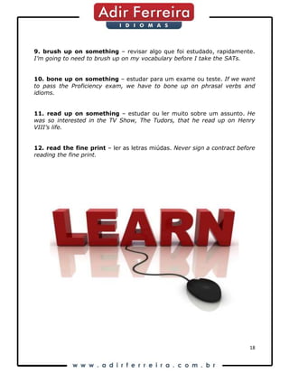 English Idioms - Adir Ferreira Idioms | PDF