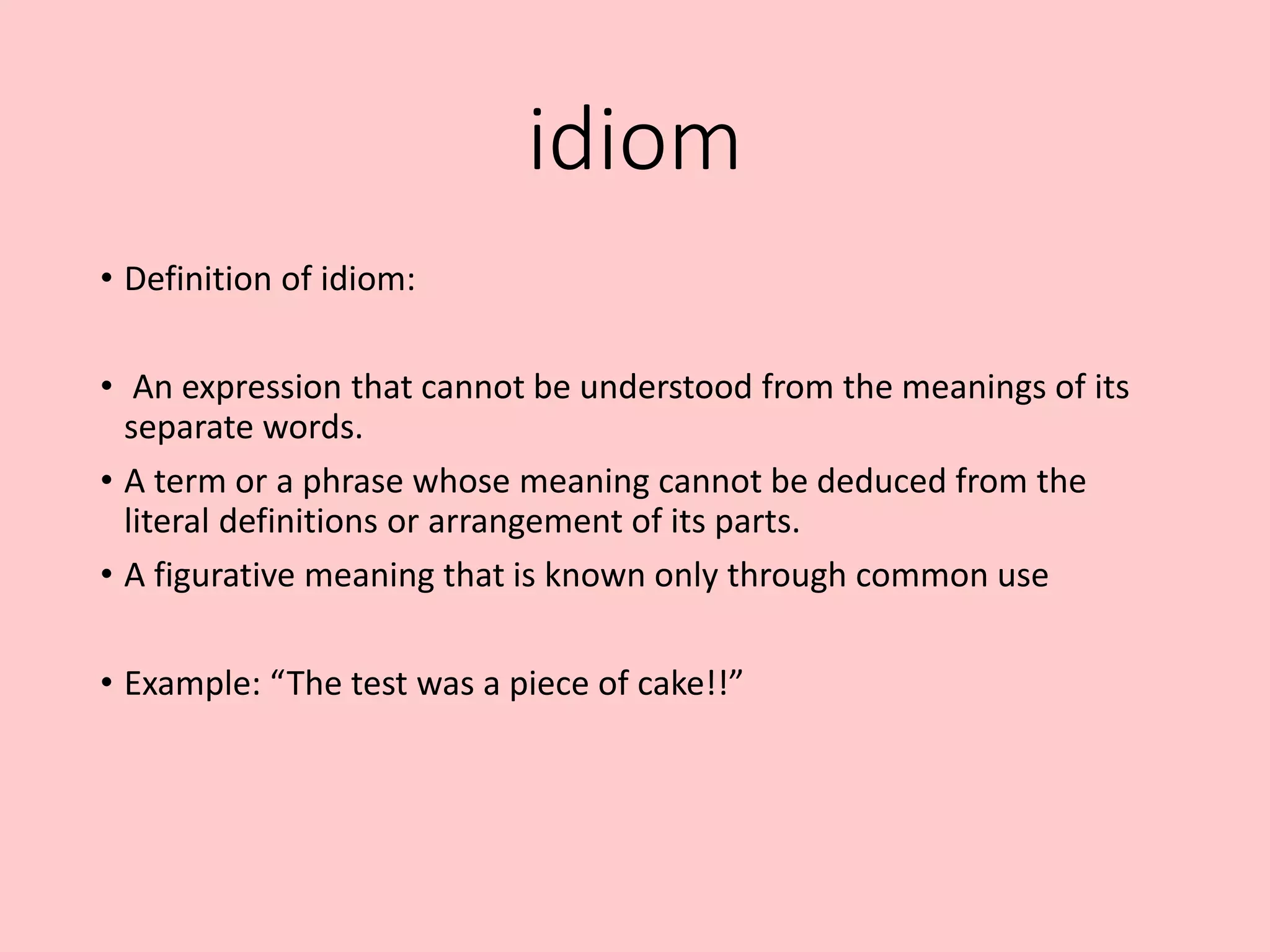 Idioms with parts of the body | PPTX