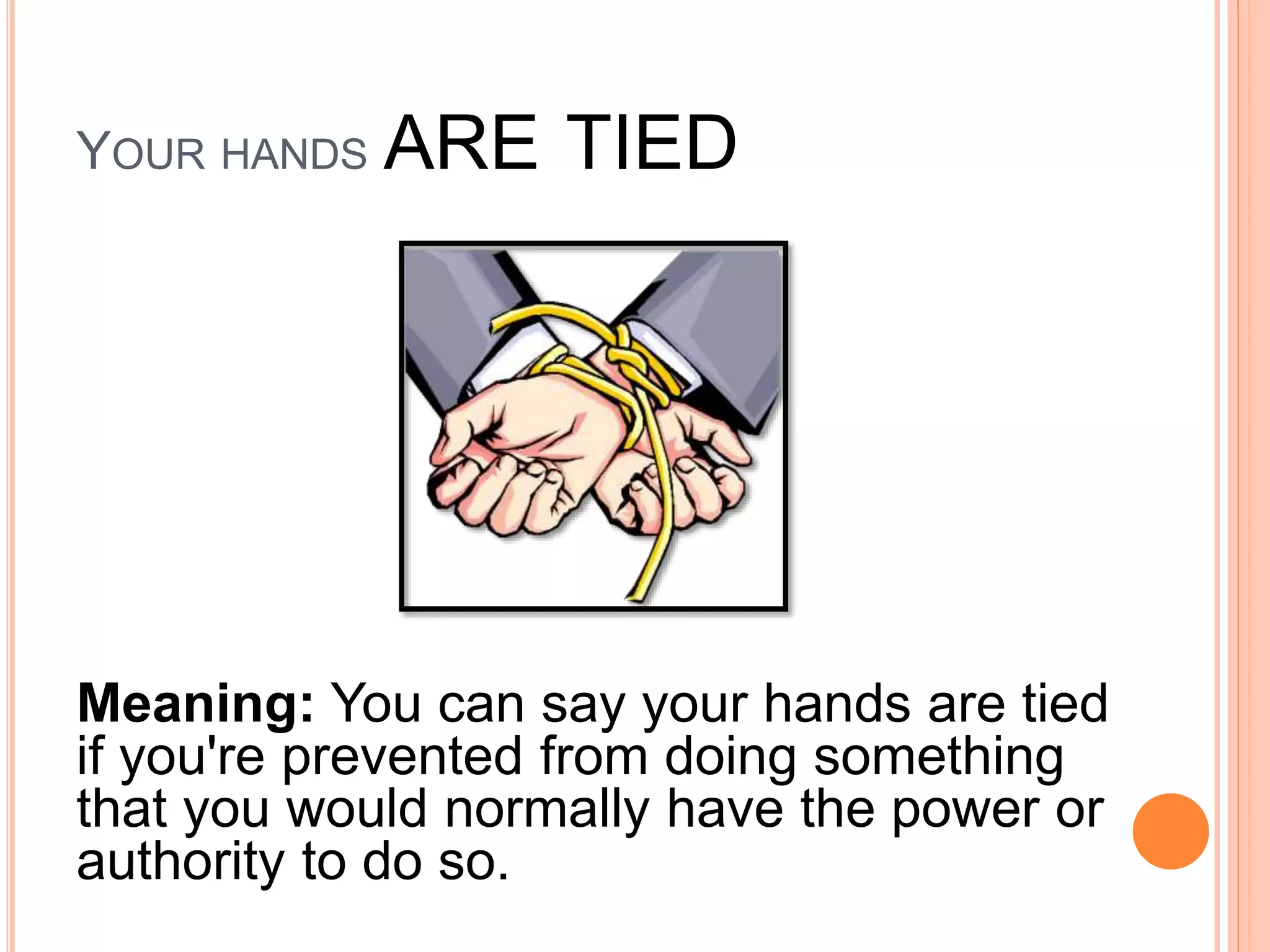 Idioms with parts of the body | PPTX