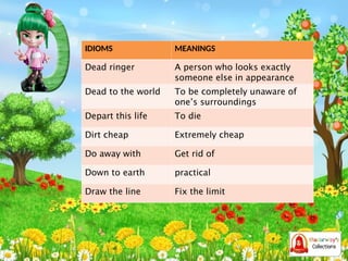 IDIOMS english language for level 2 pupils.ppt