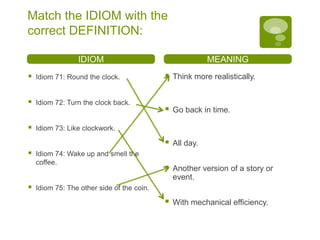 Idioms 61 80 | PPTX