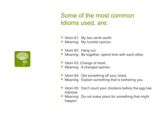Idioms 61 80 | PPTX