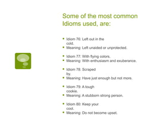 Idioms 61 80 | PPTX