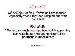 Idioms and expressions | PPT