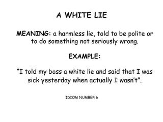 Idioms and expressions | PPT