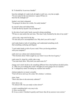 Idioms and phrase | PDF